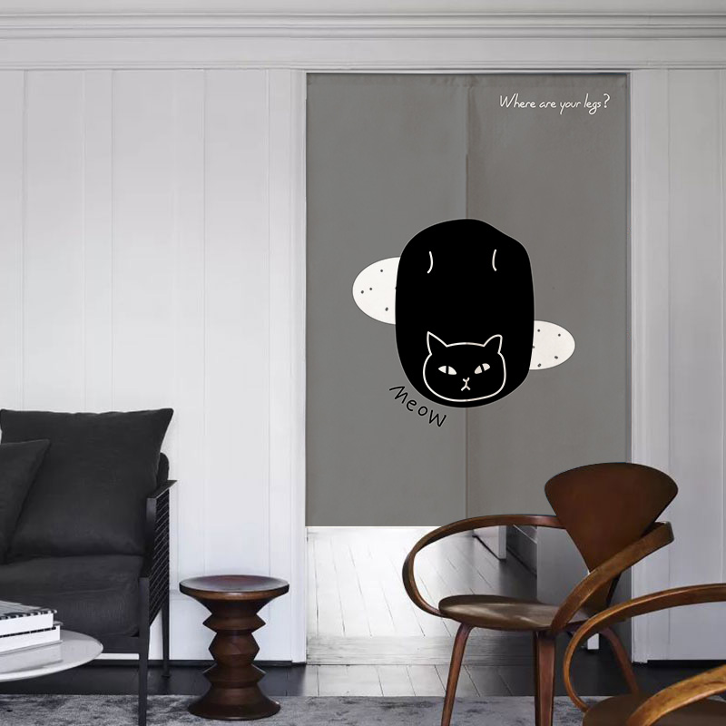Cute cat door curtain | Curtain Manufacturers
