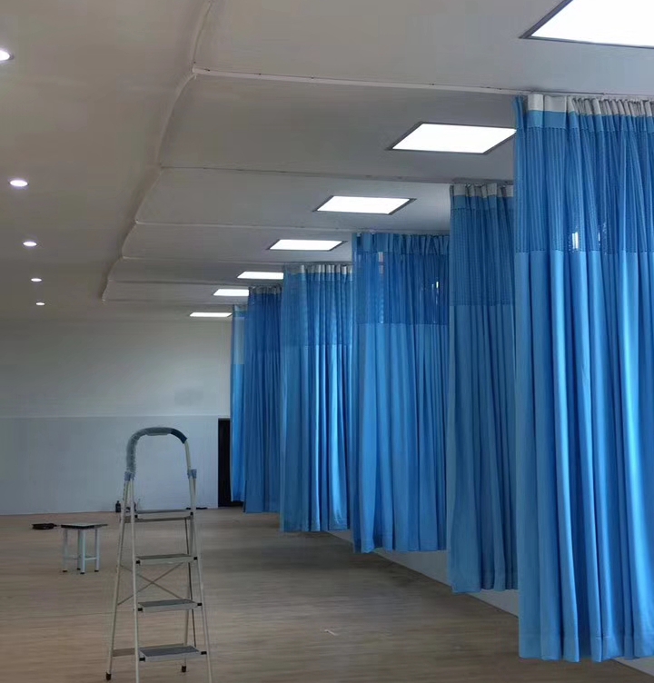 Antibacterial hospital bed curtain