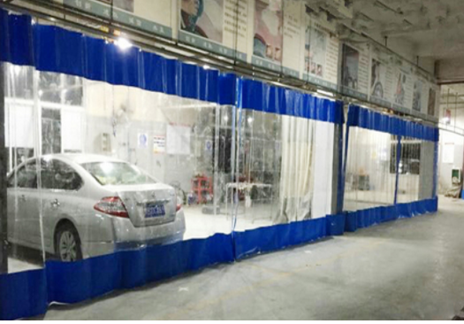 Dust-proof sliding door curtain