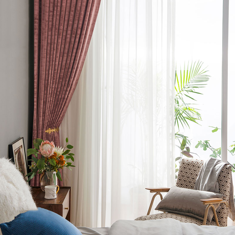 Window roll sheer curtain set for hotel | Curtain Manufacturers